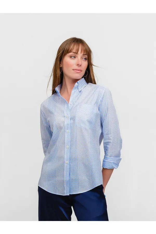SARAH ALEXANDRA Weekend Amalfi Coast Shirt - Blue