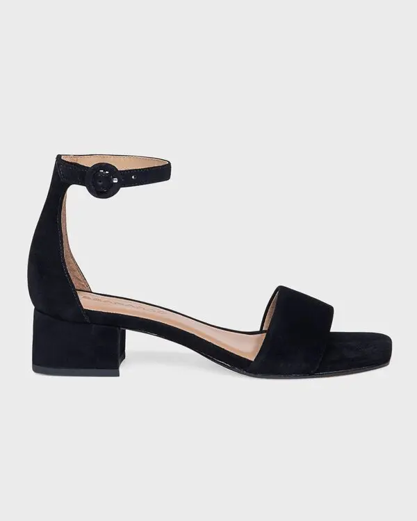 Bernardo Jalena Suede Sandals - Black