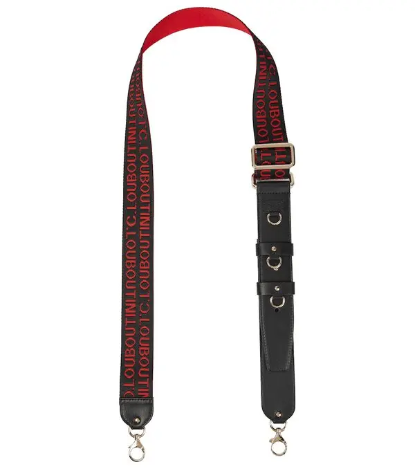 CHRISTIAN LOUBOUTIN Leather-trimmed Shoulder Strap