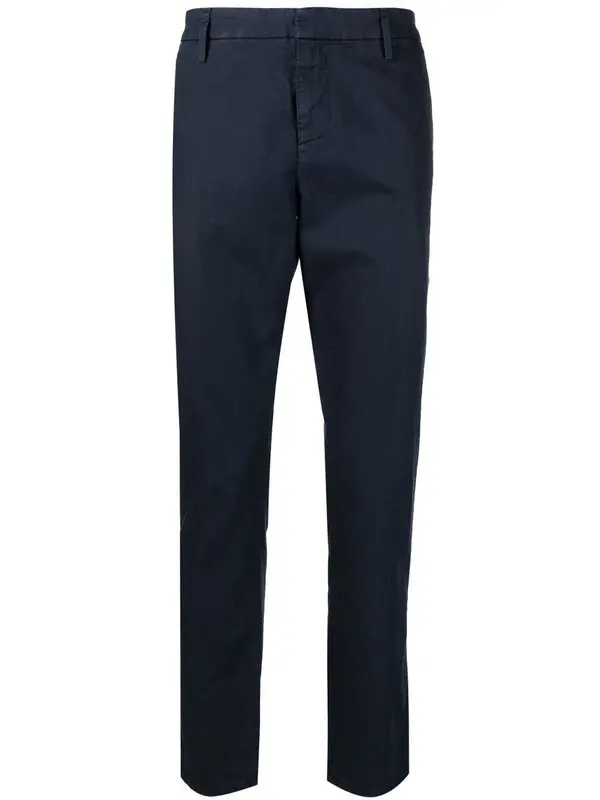 DONDUP Mid-rise Slim-cut Chinos - Blue