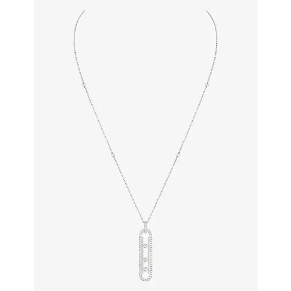 Messika Move 10th 18ct White-gold And Diamond Necklace