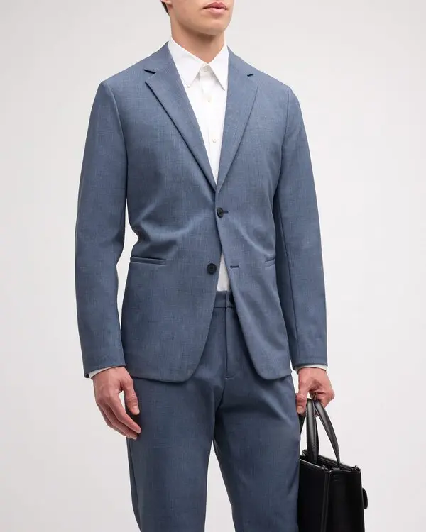 Theory Clinton Blazer In Precision Ponte - Dsty Bl M