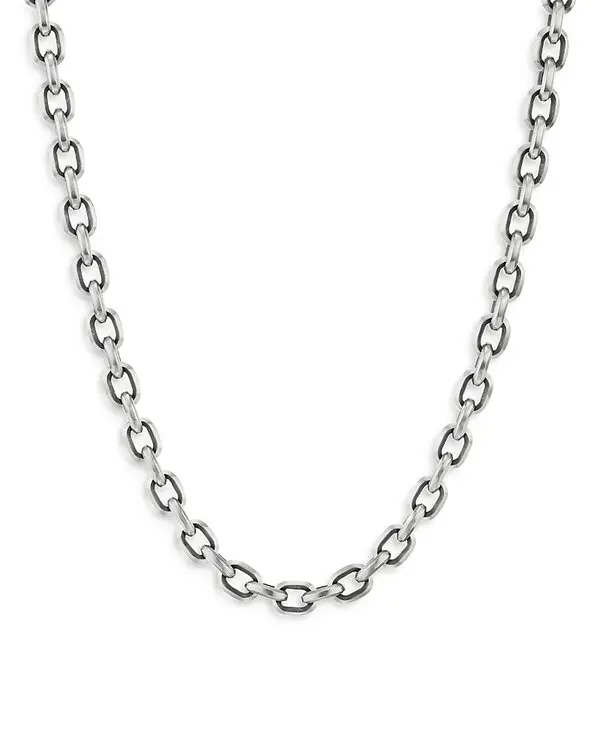 David Yurman Deco Chain Link Necklace - Silver