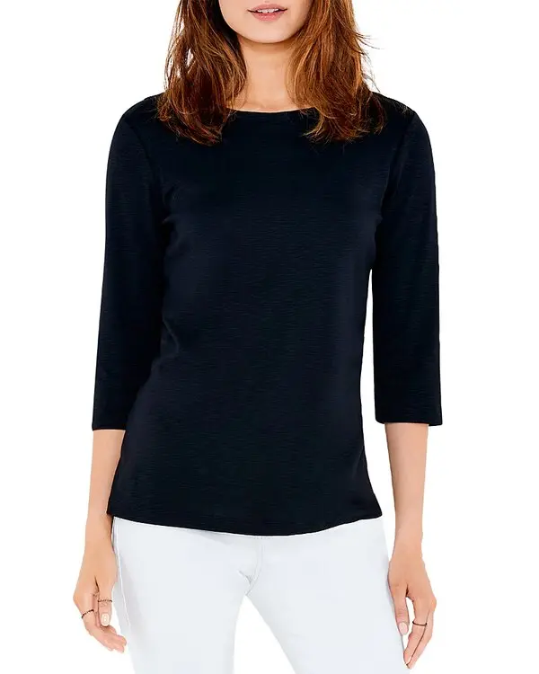 NIC+ZOE Boat Tee - Black Onyx