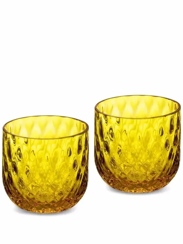 Dolce & Gabbana Hand-blown Murano Shot Glasses - Yellow