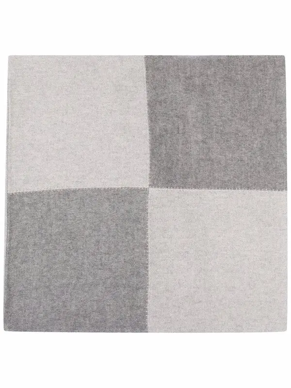ARLOTTA CASHMERE Checked Cashmere Pillow Case