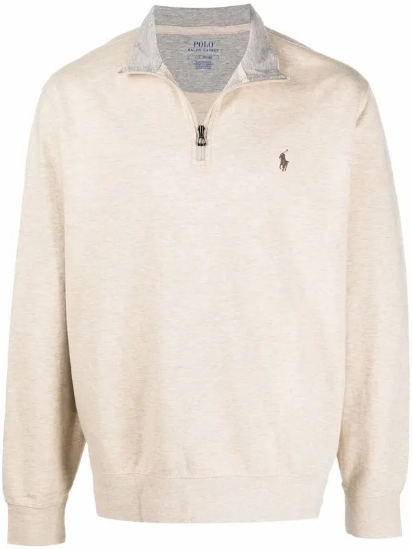 Ralph Lauren Logo Patch Zip Pullover