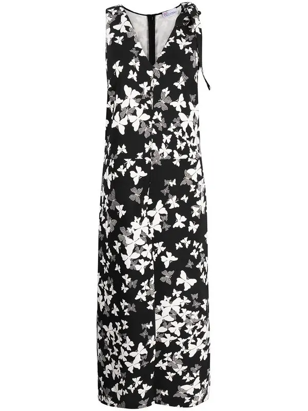 Red Valentino Butterfly-print Jumpsuit