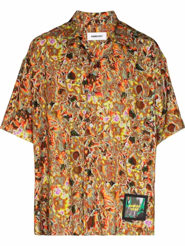 AMBUSH Abstract-print Shirt - Red