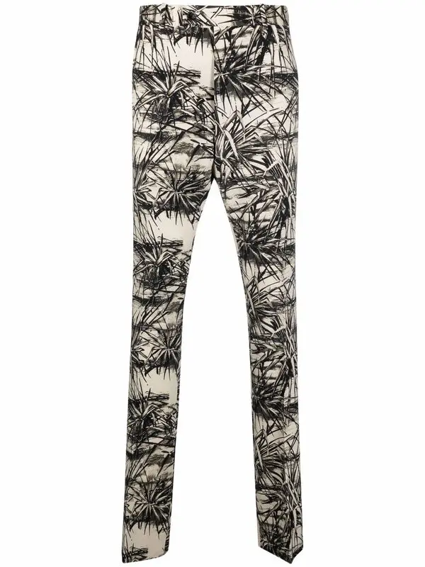 Amiri Graphic-print Flared Trousers