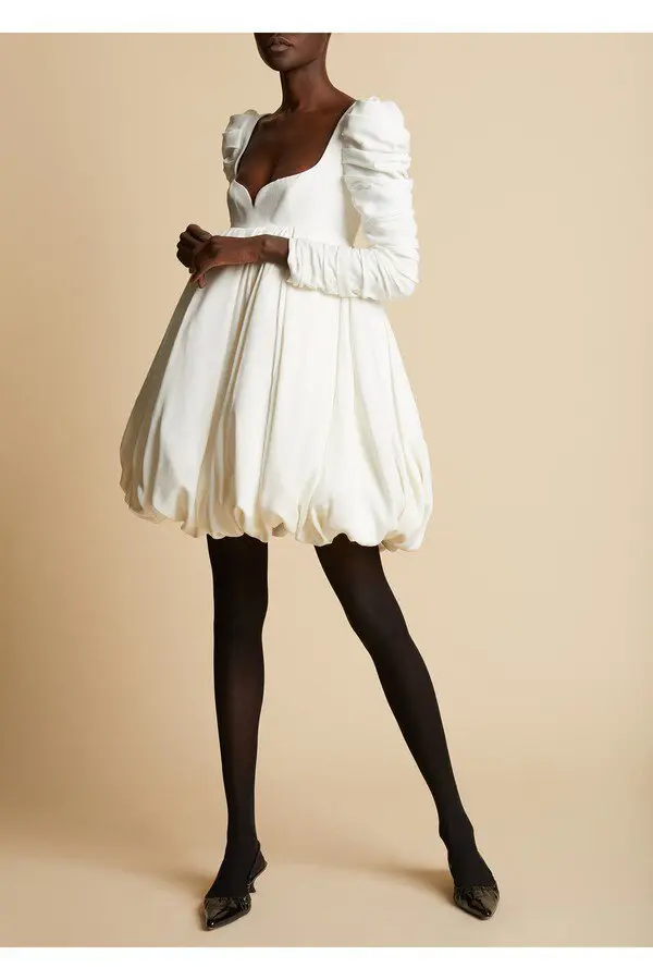 Khaite The Katia Dress In Ivory In Neutral - 50% Off | Editorialist