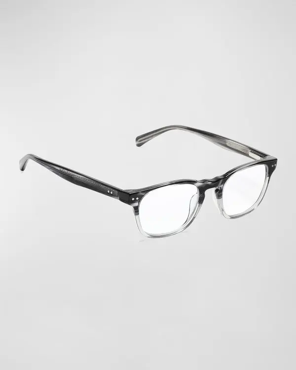 Eyebobs Old Sport Rectangular Readers - Black Grey Fade