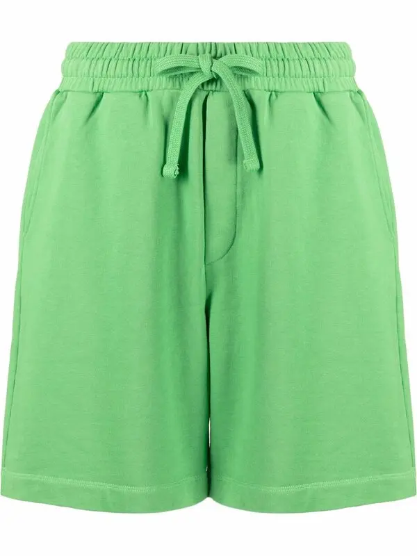 Nanushka Organic Cotton Drawstring Shorts - Green