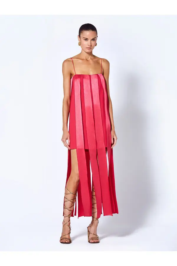 strapless open back dress Raw Sienna Satin Bridesmaid Dress Mermaid Floor-Length