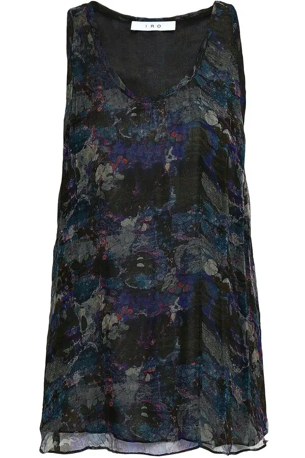 IRO PARIS Jetta Printed Georgette Tank - Multicolor