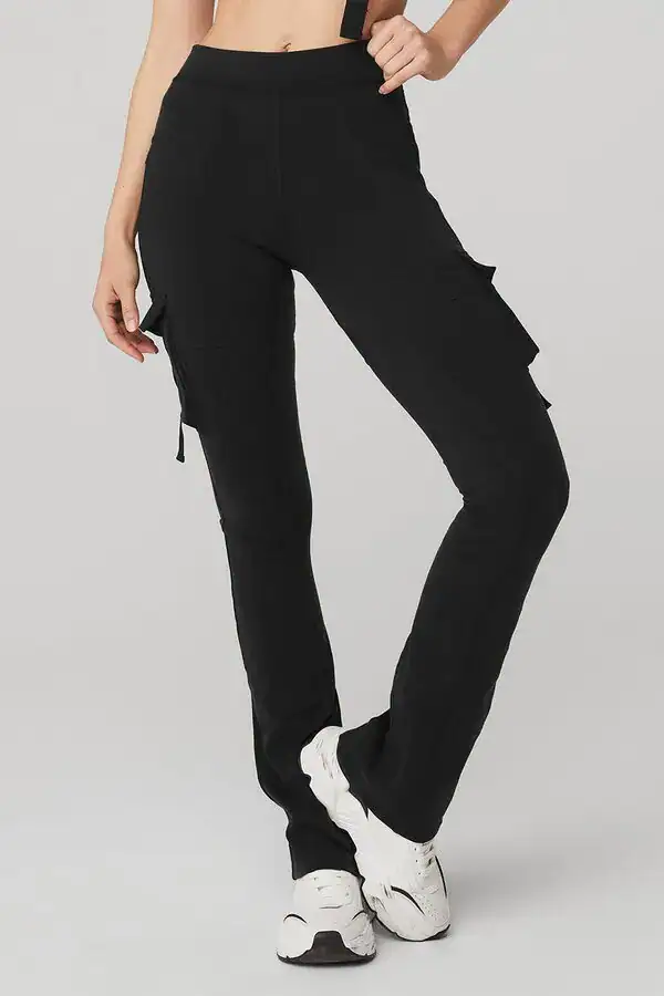 Alo Yoga High-Waist Catch The Vibe Flare Legging - Black