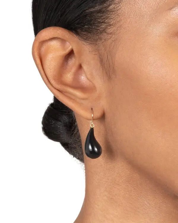 Alexis Bittar Lucite Dewdrop Earrings - Onyx