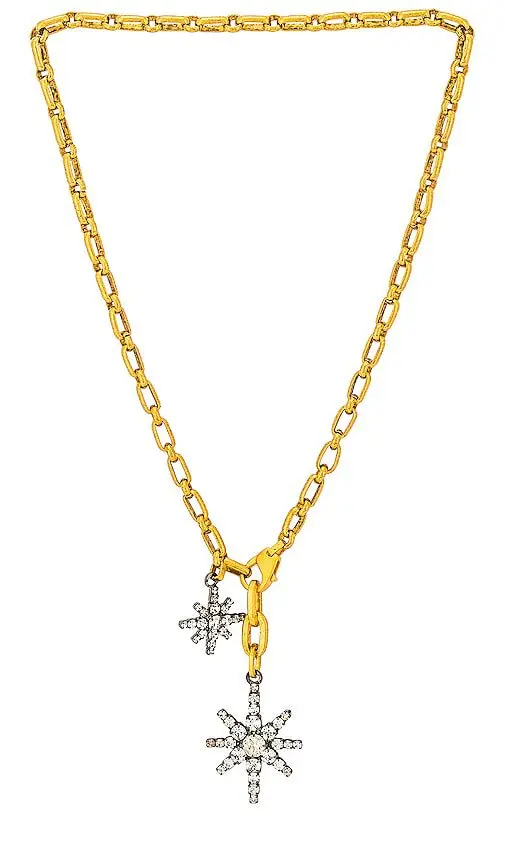 Elizabeth Cole Waylon Necklacemetallic Gold In Crystal - 58% Off ...