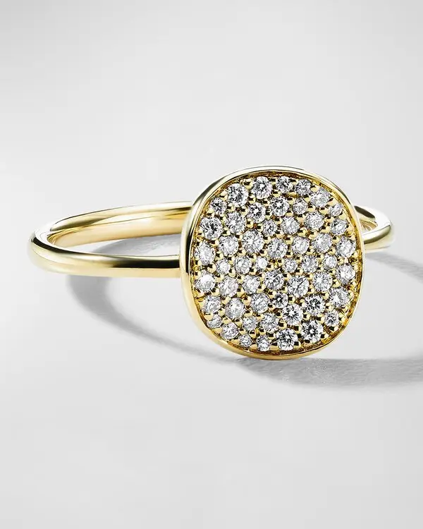 Ippolita 18k Yellow Flower Ring - Diamond