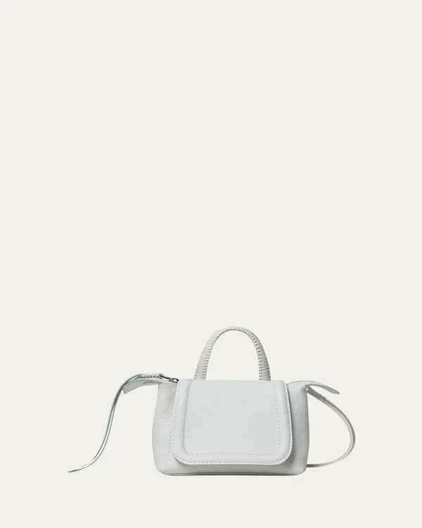 Callista Mini Leather Top Handle Bag - Jasmin