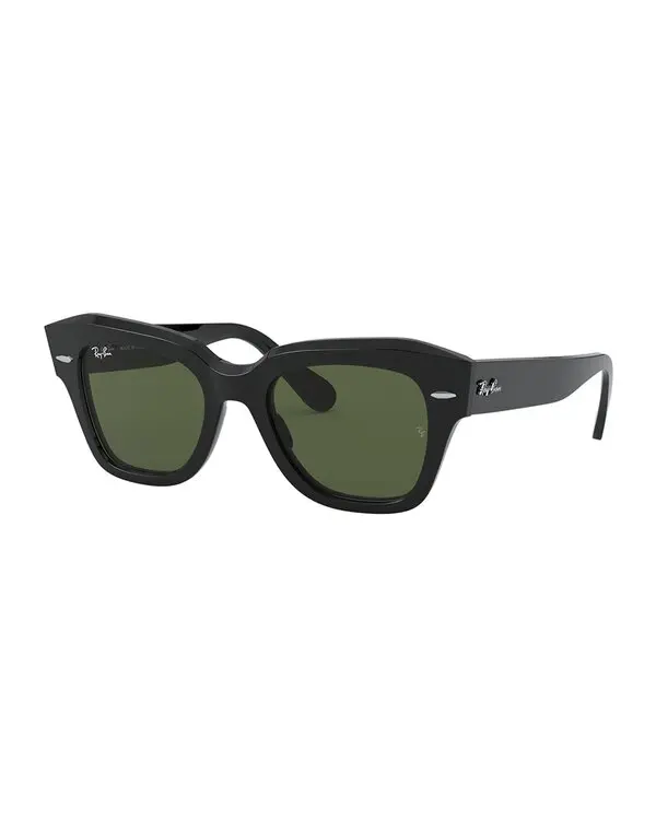 Ray-ban Square Acetate Sunglasses - Black