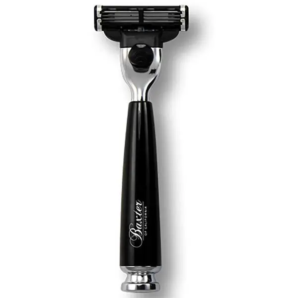 BAXTER OF CALIFORNIA Black 3 Blade Cartridge Razor
