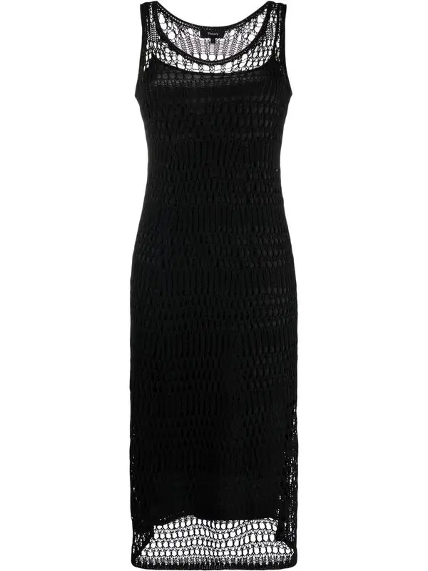 theory sheer dress WOMENS THEORY black SHEER SWEATER dress tunic asymethric P/tp
