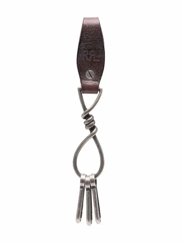 Ralph Lauren Embossed-logo Leather Keyring