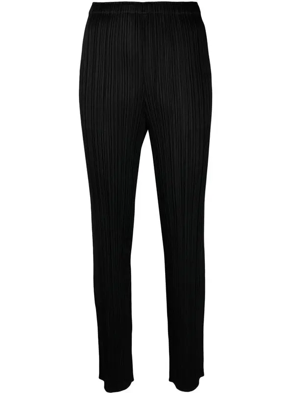 Issey Miyake Straight Trousers - Black
