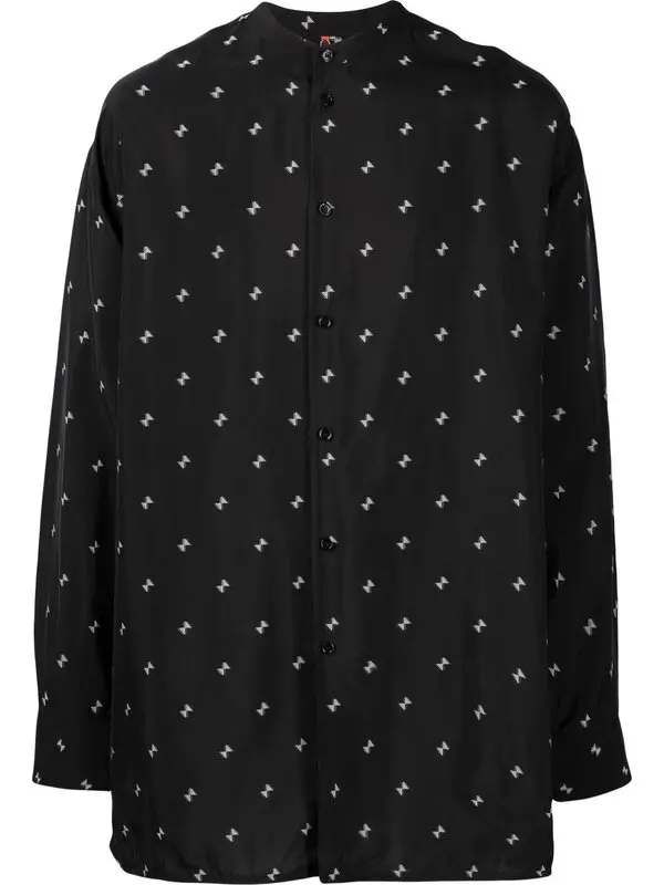 OAMC Bow-motif Band-collar Shirt