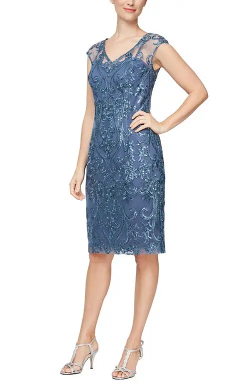 alex evenings sheath dress Alex Evenings Sheath Evening Dress 8134310