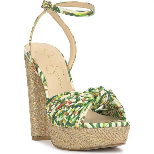Jessica Simpson Immie Platform Sandal - Green Multi