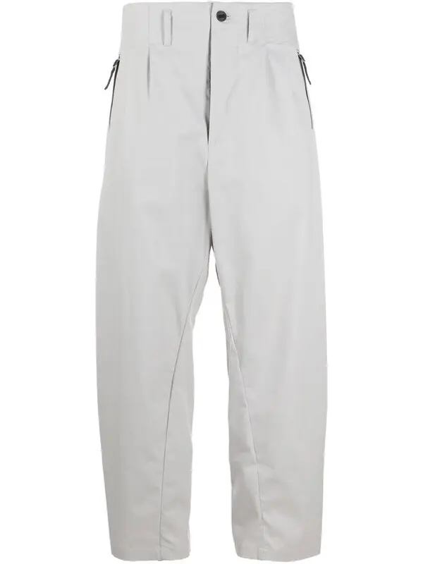 Nike Pleat-detail Straight Leg Pants - Grey
