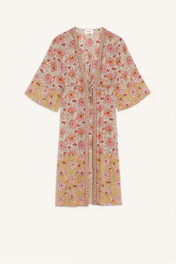 Ba&Sh Vini Print Kimono In Floral - 40% Off | Editorialist