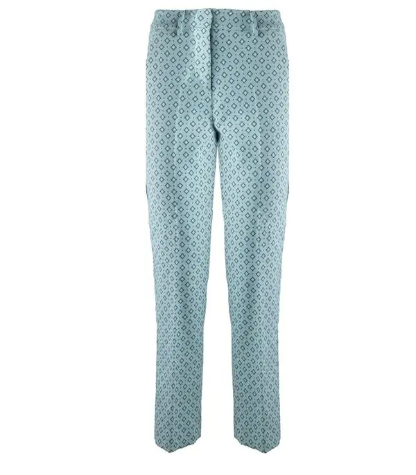 light blue cigarette trousers Max Mara Erica Light Blue Cigarette Trousers - Azzurro