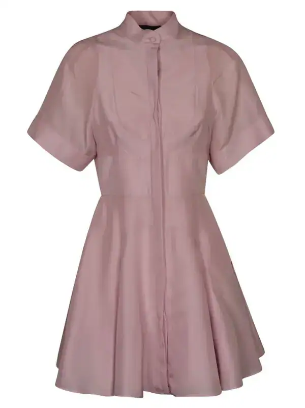 strapless open back dress MABEL SHIRTDRESS WITH PLEATED HEM – Shop-Sofia main image 0