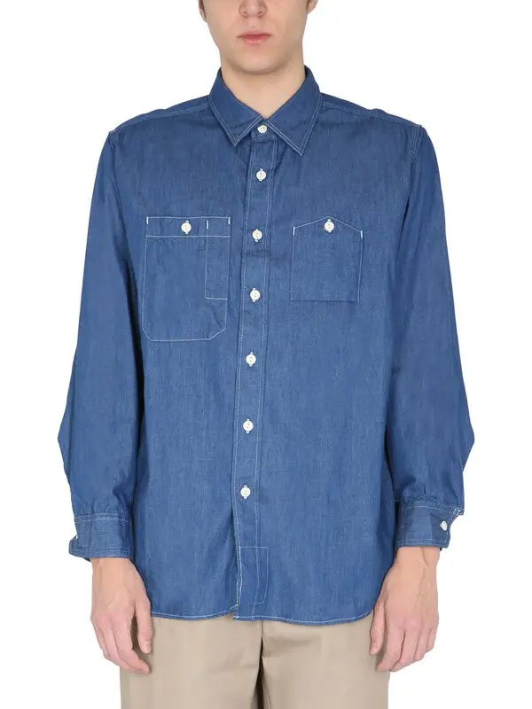 Engineered Garments Work Shirt - Azzurro | Editorialist