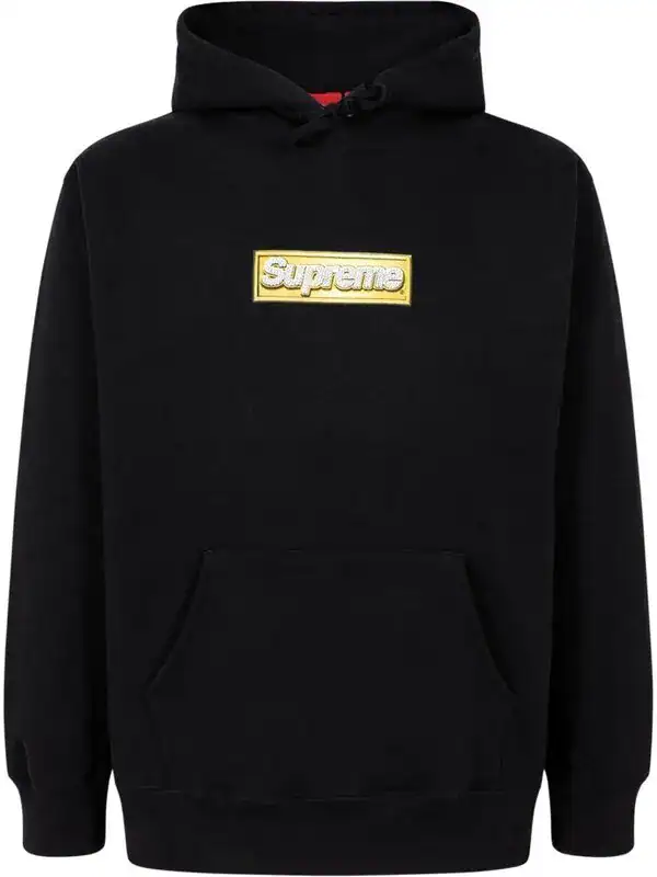 Supreme Logo Hoodie - Black | Editorialist