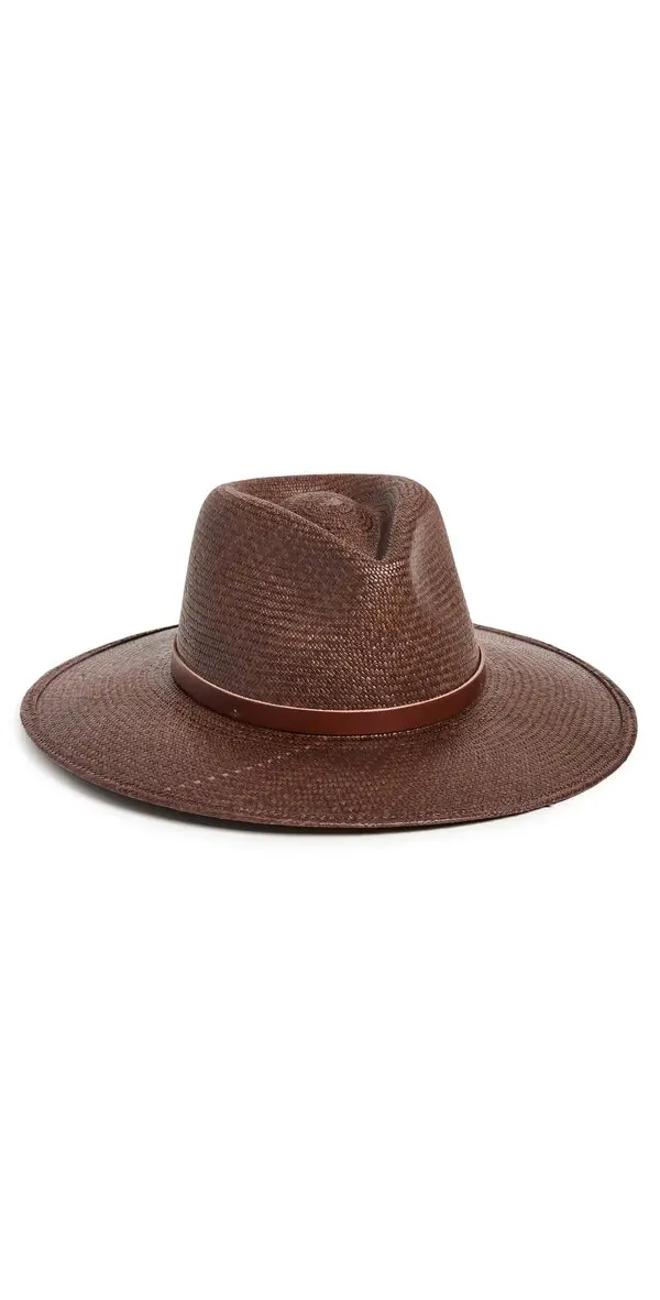 Janessa Leoné Scarlett Straw Hat In Chestnut - 30% Off  display picture 1