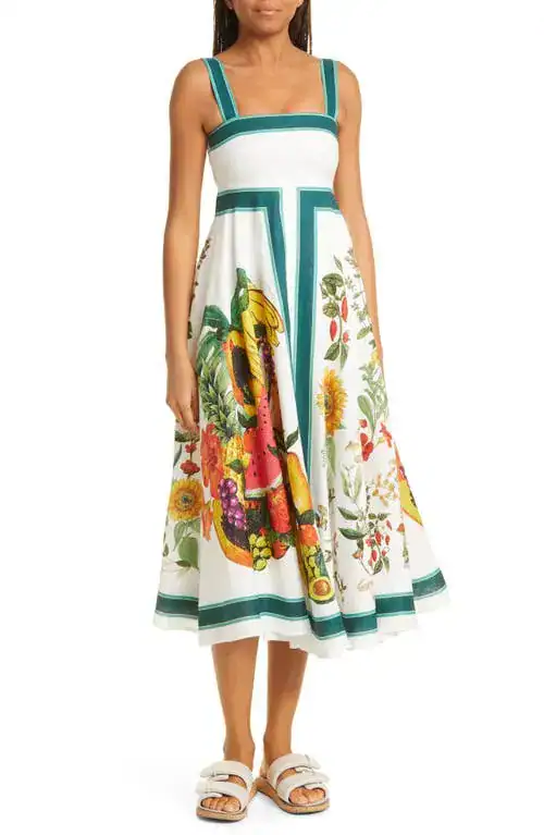 knee length dresses for ladies Flora Linen Maxi Dress