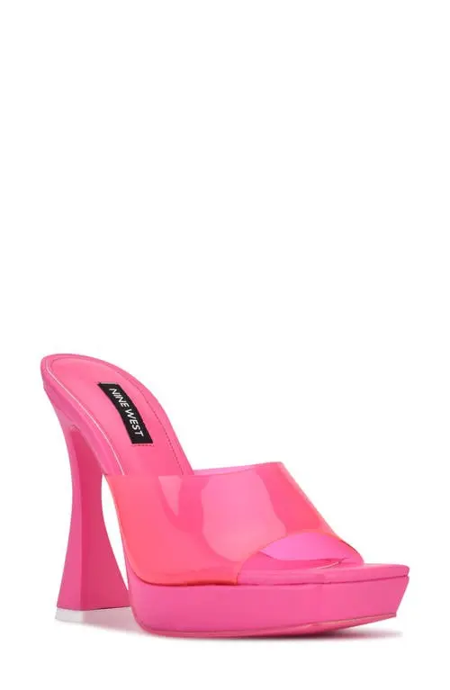 Buy Nine West Ansel Platform Sandal - Neon Pink At 30% Off | Editorialist