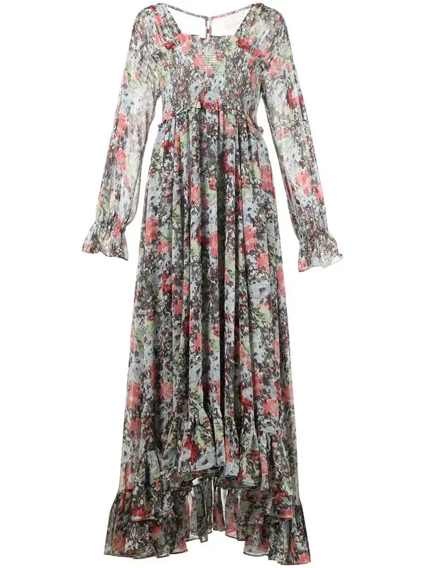 Cinq À Sept Leigh Floral-print Maxi Dress