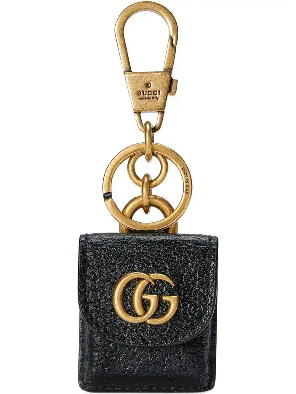 Gucci Gg Marmont Airtag Holder - Black | Editorialist