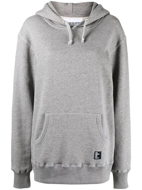 THE POWER FOR THE PEOPLE Rear Logo-print Hoodie