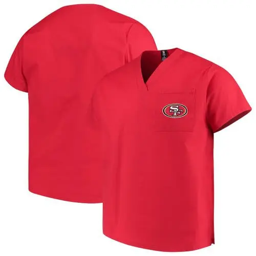 CONCEPTS SPORT San Francisco 49ers Scrub Top - Scarlet | Editorialist