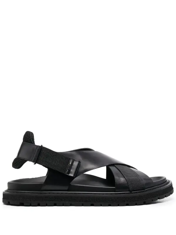 Premiata Crossover-strap Leather Sandals