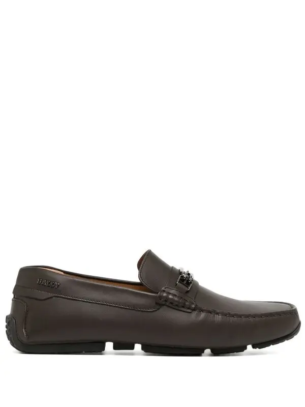 Bally Double B Logo Plaque Loafers