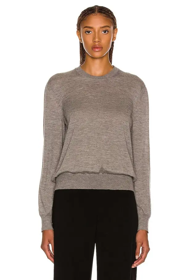 THE ROW Islington Sweater - Medium Grey