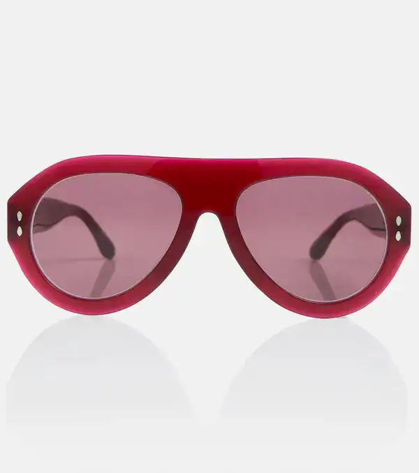 Isabel Marant Women’s 60mm Red Aviator Sunglasses Isabel Marant Pink & Red Aviator Sunglasses Isabel Marant main image 2