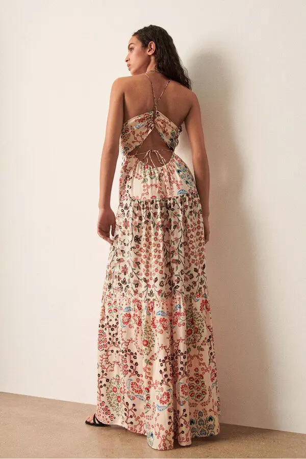 Ba&Sh Gisele Maxi Printed Dress In White - 30% Off | Editorialist